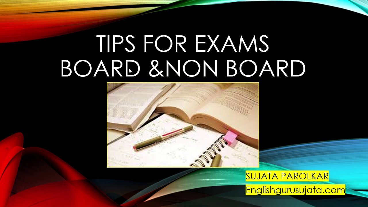 TIPS FOR EXAMS (BOARD AND NON BOARD) STUDENTS - YouTube