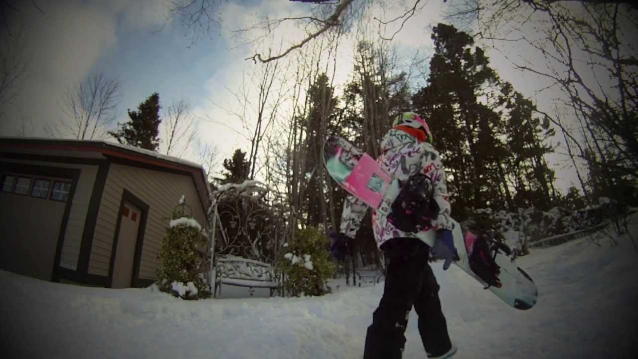 Back Yard Snowboarding - YouTube