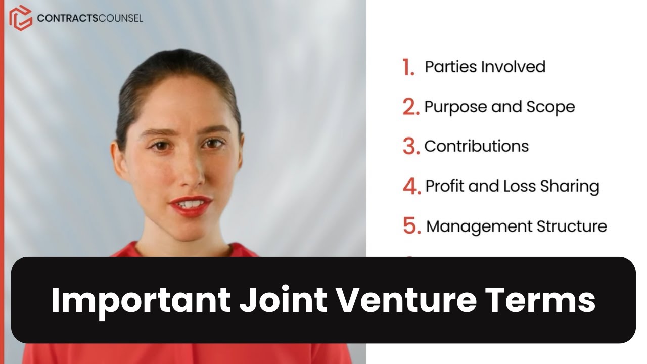 Joint Venture Agreement Explained: Top Terms You NEED to Know - YouTube