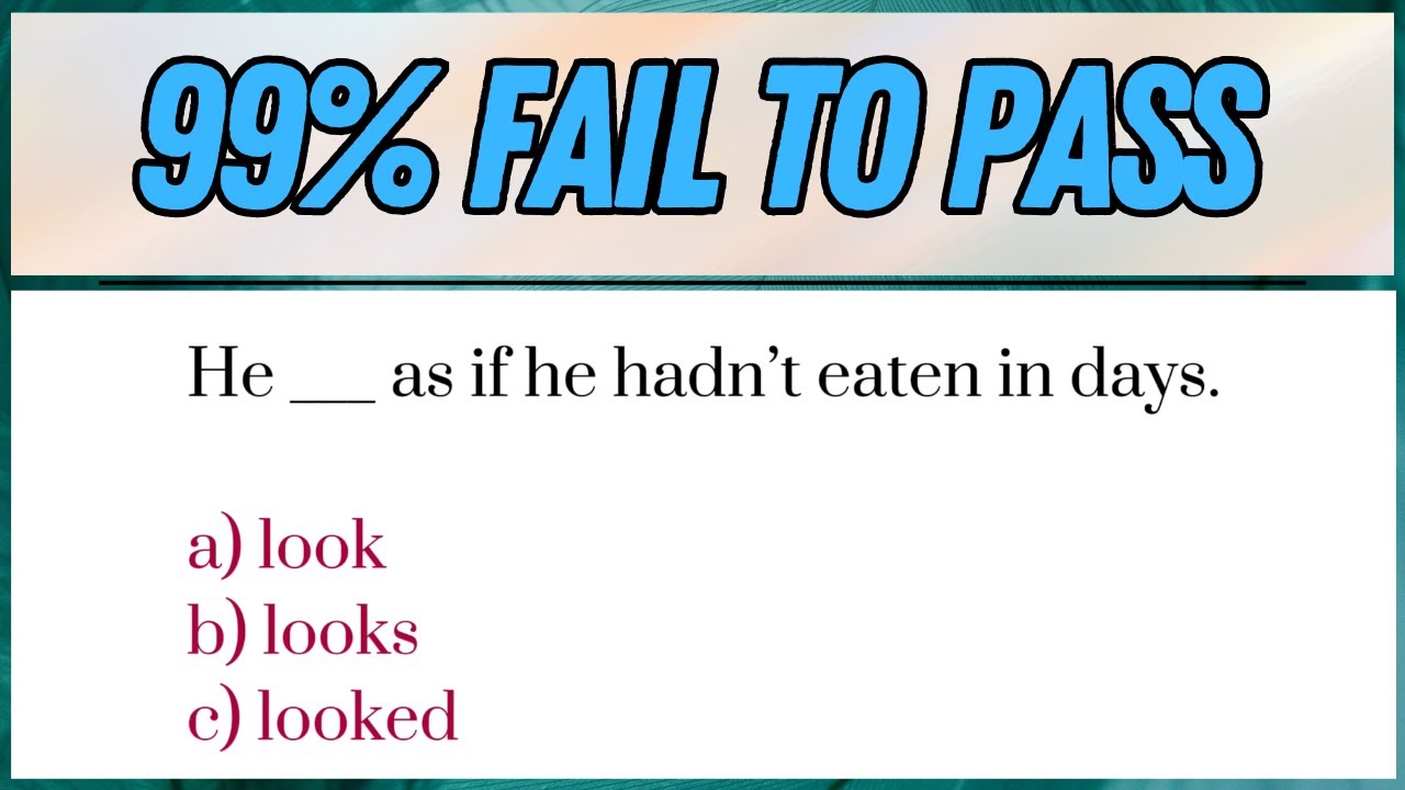 Daily Quiz for improving English | Look, Look like, Look as if/Look as ...