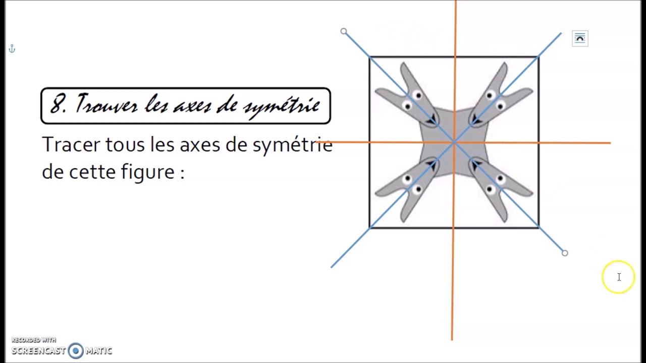 6e, Chap.11, Retrouver les axes de symétrie - YouTube