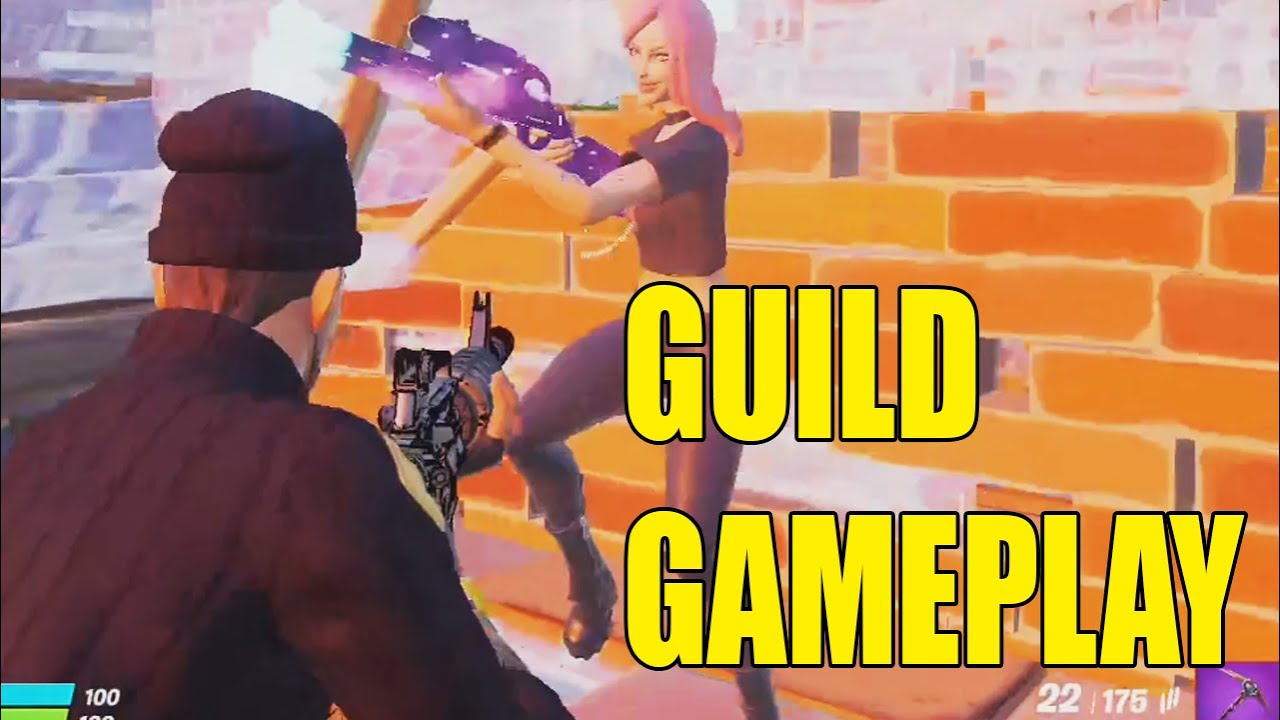 GUILD SKIN Game Play in Fortnite Zone Wars - YouTube