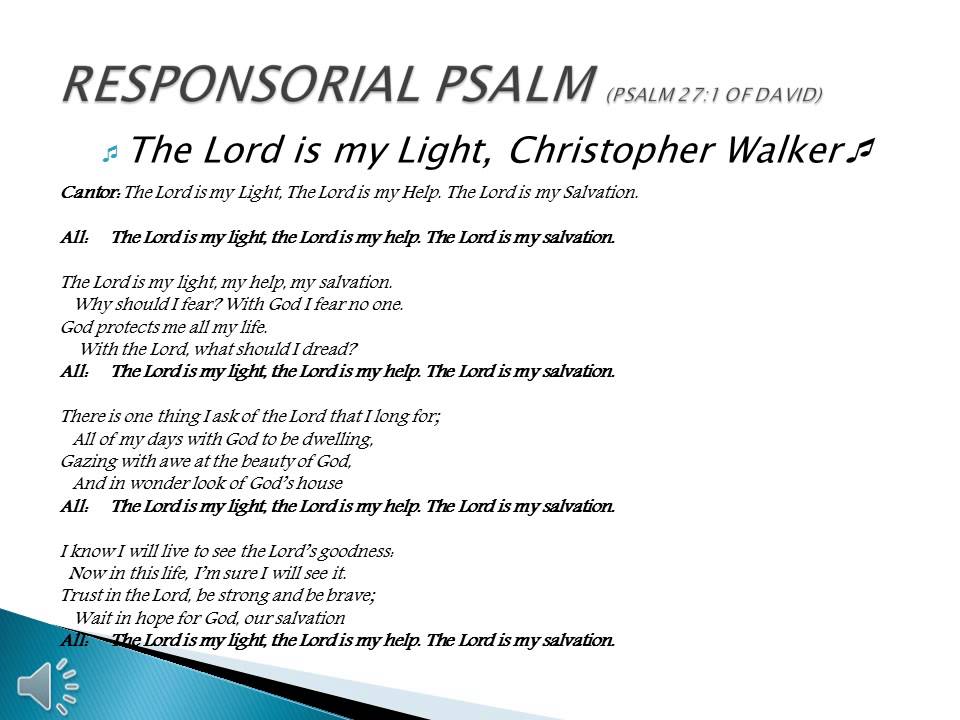 Responsorial Psalm - YouTube