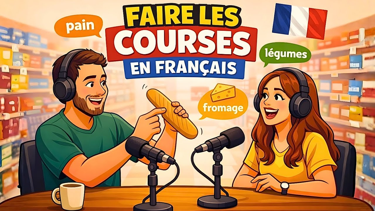 👉 Learn French Conversation: Grocery Shopping (Listening Practice ...