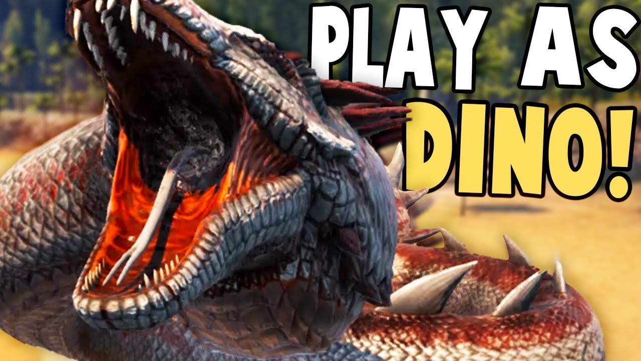 PLAY AS DINO IN ABERRATION! ALPHA BASALISK PVP HUNTING - Ark Aberration ...
