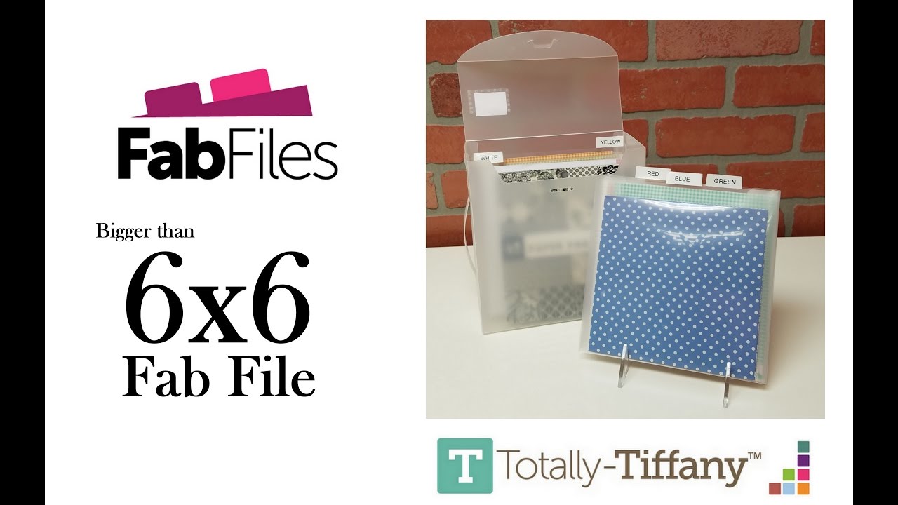 6x6 Fab File - Storage for your 6x6 Paper Crafting Supplies - YouTube