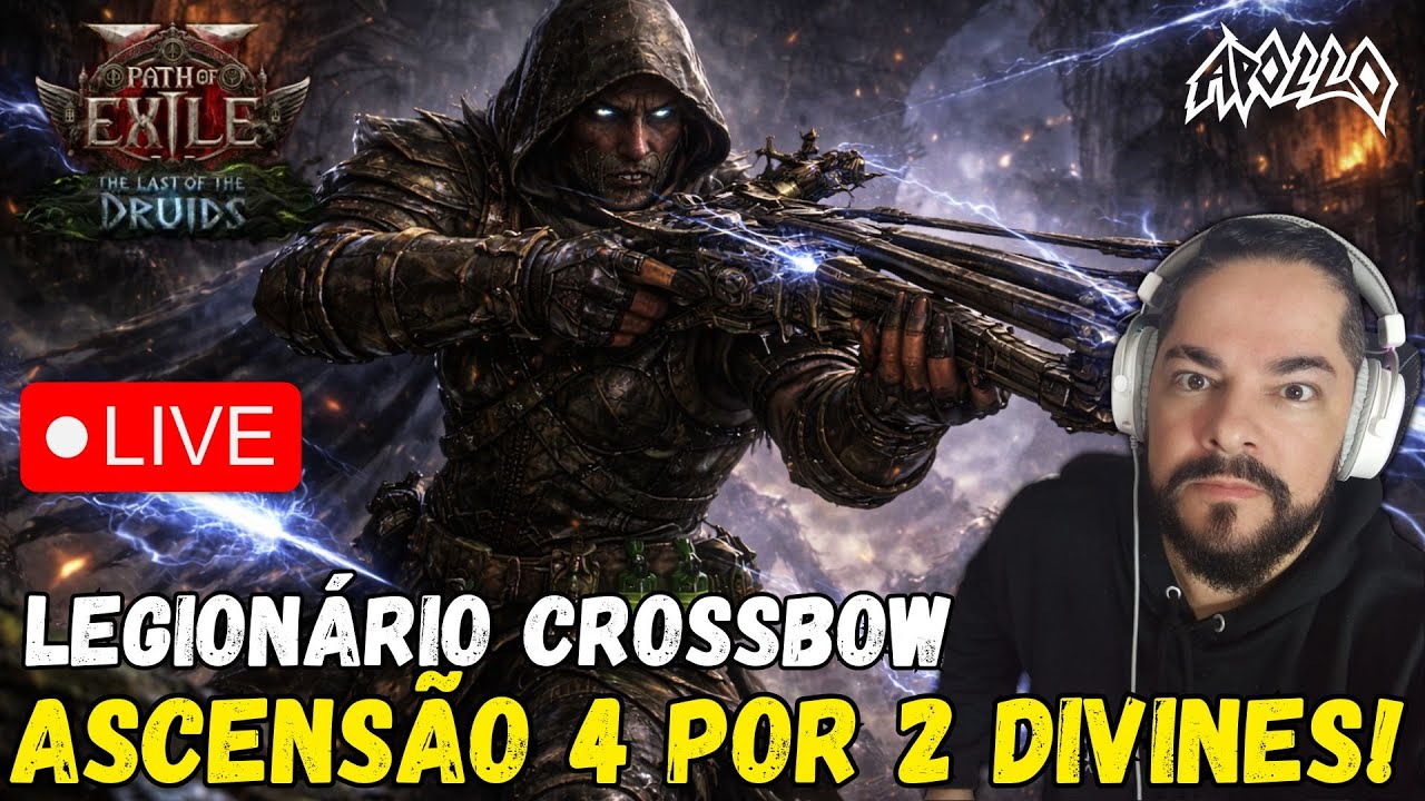 LIVE POE 2 | Legionário Crossbow Destruindo o End Game + Ascensão 4 (2 ...