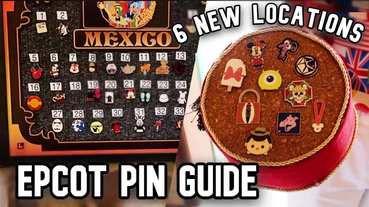 NEW Epcot Pin Boards | All 11 Locations Revealed! - YouTube