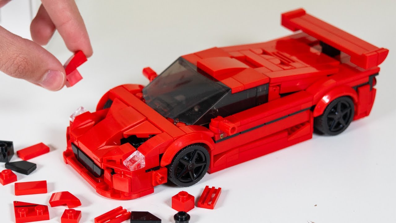 LEGO Ferrari F50 GT Speed Champions style - YouTube