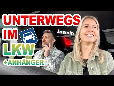 WO ist die RAMPE?! 😰 Tom & Jasmin im Lkw + Anhänger | Vorbereitung praktische CE Fahrlehrerprüfung 🚛