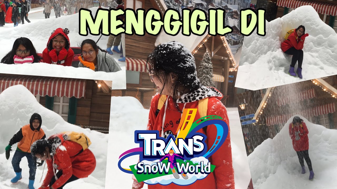 AUDREY's VLOG - MENGGIGIL DI TRANS STUDIO SNOW WORLD BEKASI - YouTube