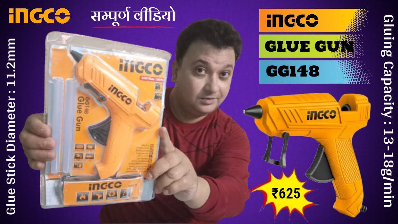 The Complete Review of INGCO Glue Gun GG148 | With 2 Glue Sticks - YouTube