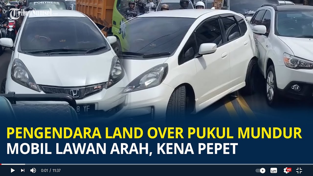 Viral Pengendara Land Over Pukul Mundur Mobil Lawan Arah, Masuk Jalur ...