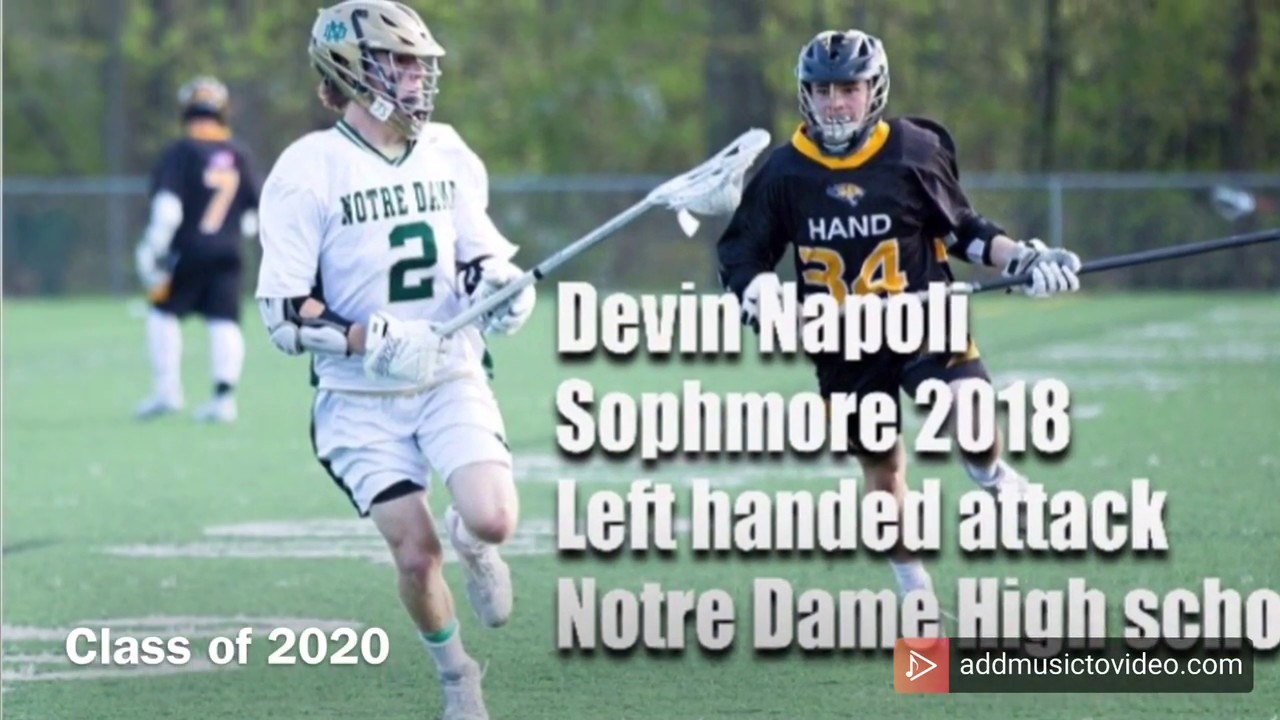 Devin Napoli Lacrosse Highlights 2018 - YouTube