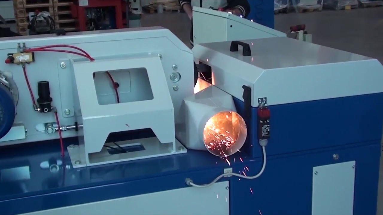 Special Grinding Machine for testing specimen bar - YouTube