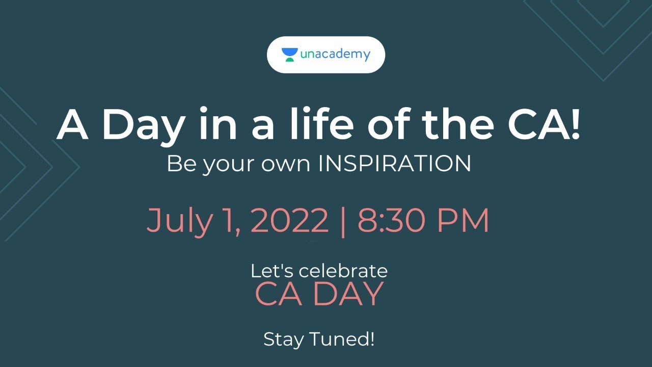 Let's Celebrate CA Day | 1st July CA DAY | Rahul Malkan - YouTube