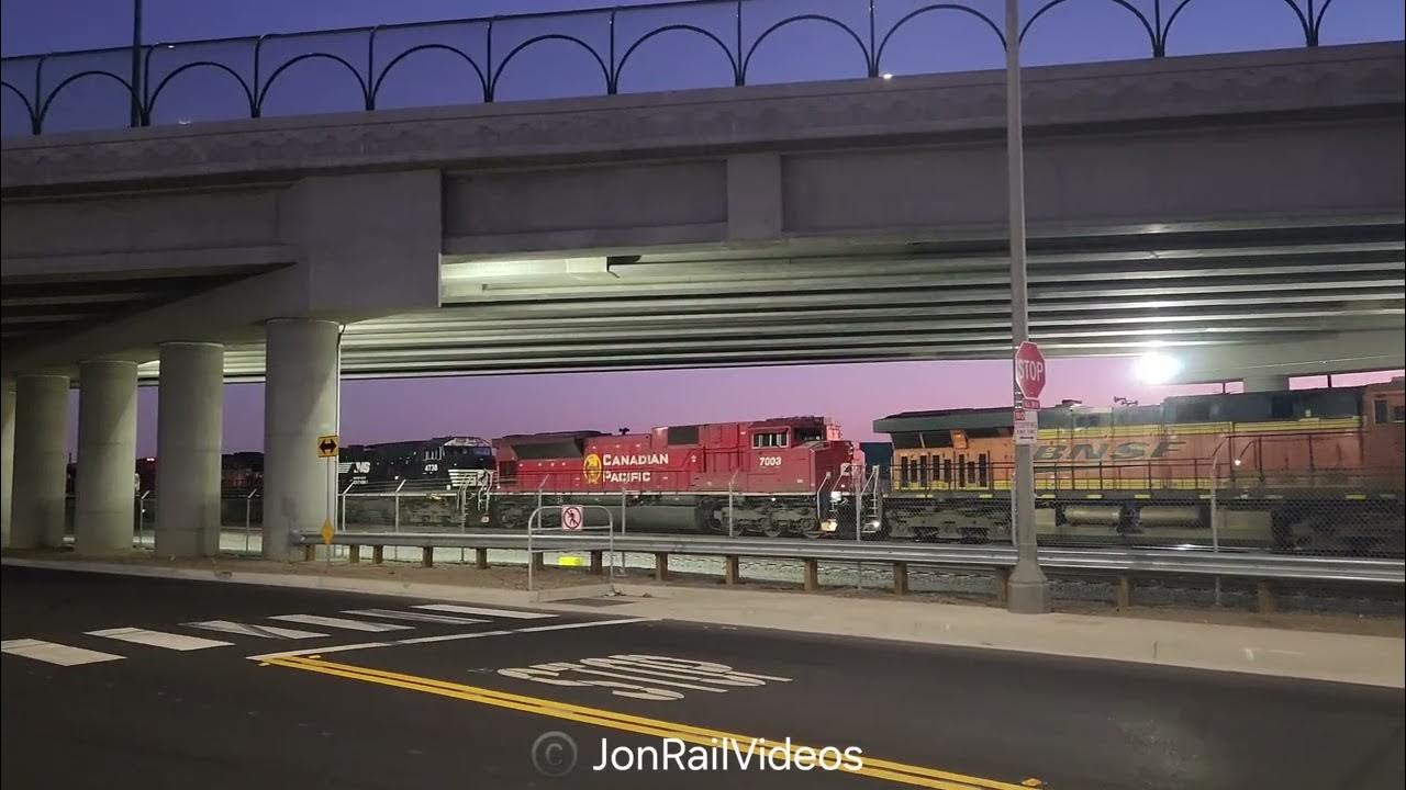 12/1/24 Pre: BNSF HBARTWAT with colorful power departs La Mirada yard ft. Canadian & Mexican ...