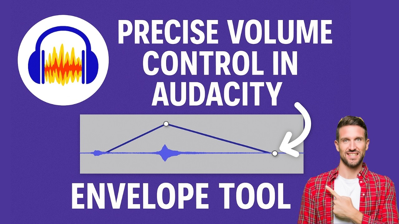 Precise volume control in Audacity to mix background music - YouTube