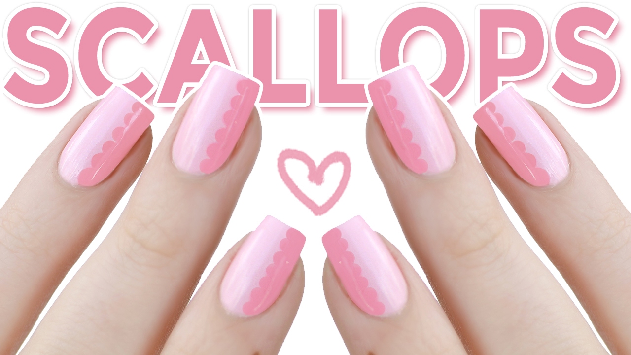 SUPER EASY Side Scallop/Ruffle Nails in ONE MINUTE! Perfect for ...