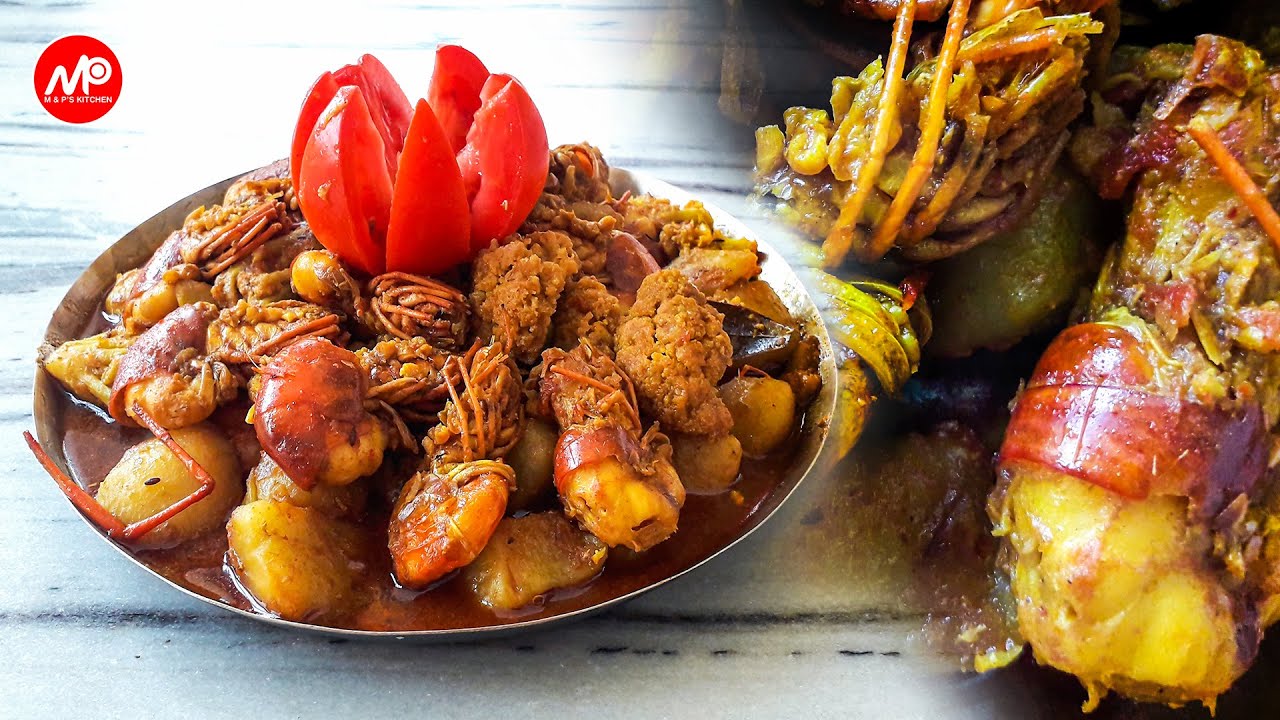Golda Chingri / Prawn curry with cauliflower and potato || Prawn recipe ...
