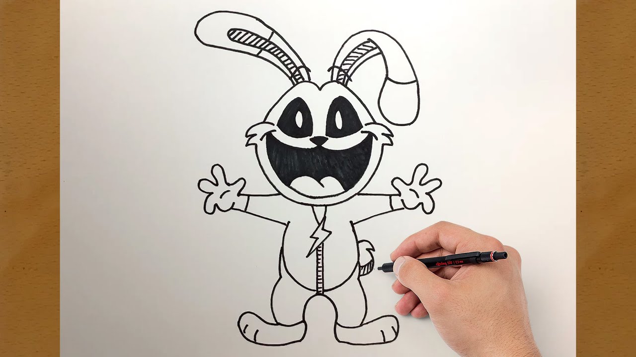 How To Draw HOPPY HOPSCOTCH Easy Step By Step Tutorial | Poppy Playtime ...