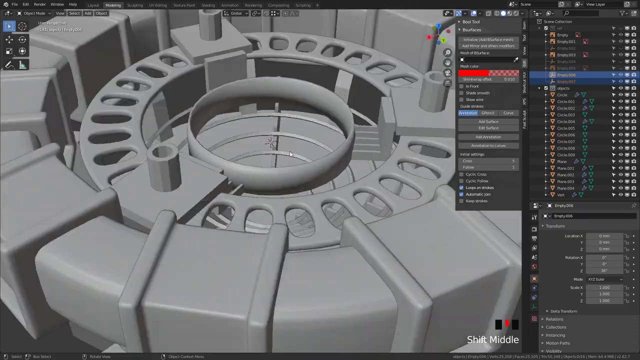 Blender 3D Timelapse Pre-made of ironman arc reactor - YouTube