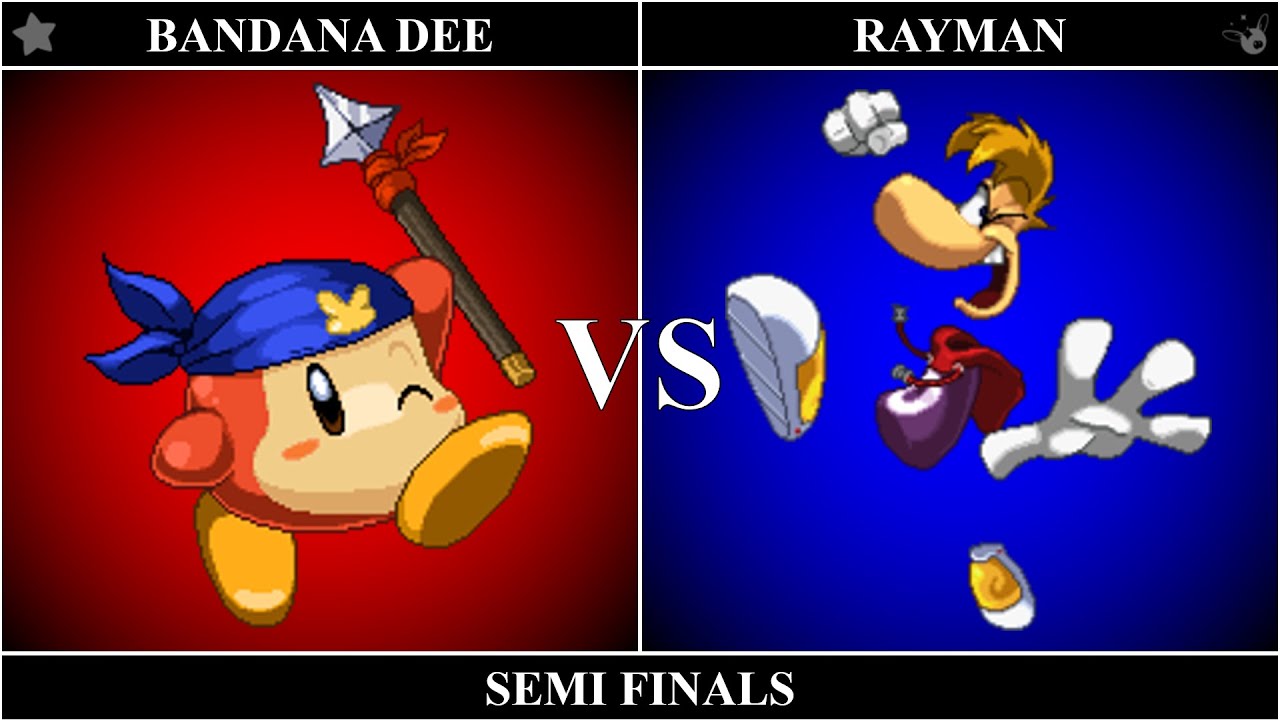 Bandana Dee (Kirby) VS. Rayman (Rayman) - Semi Finals - YouTube