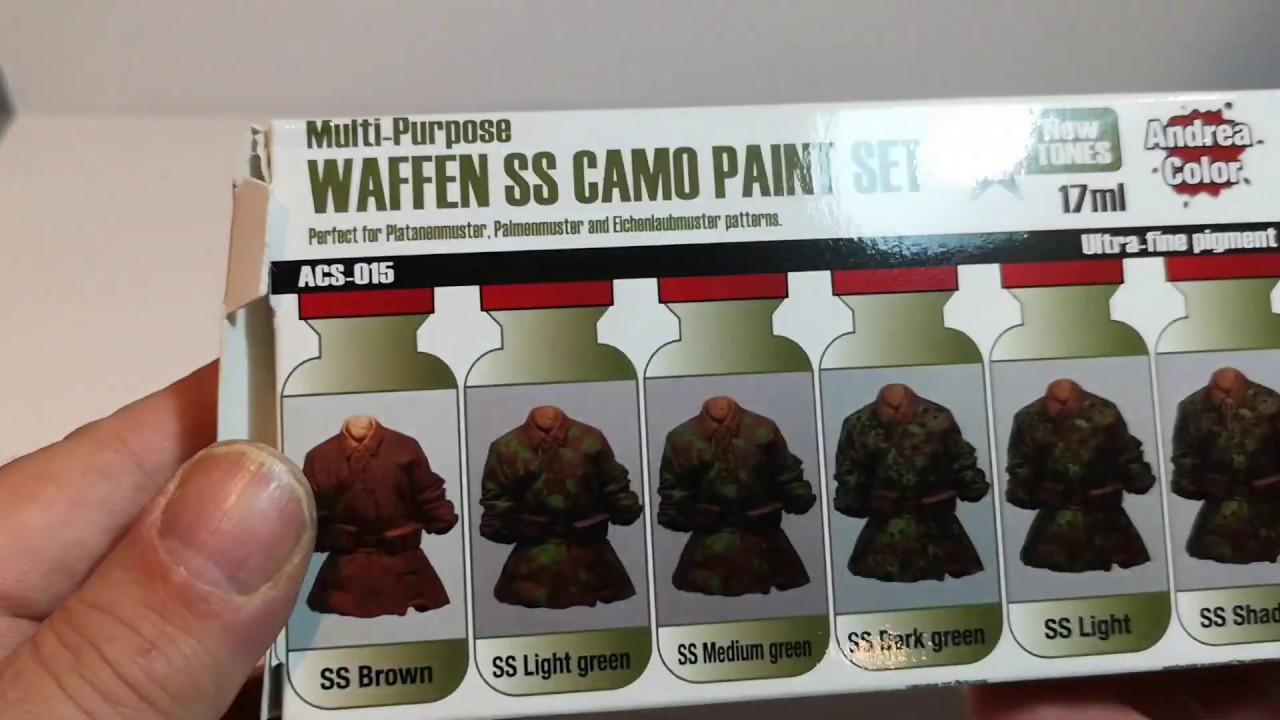 Andrea Color Waffen SS Camp Paint Set Unboxing - YouTube