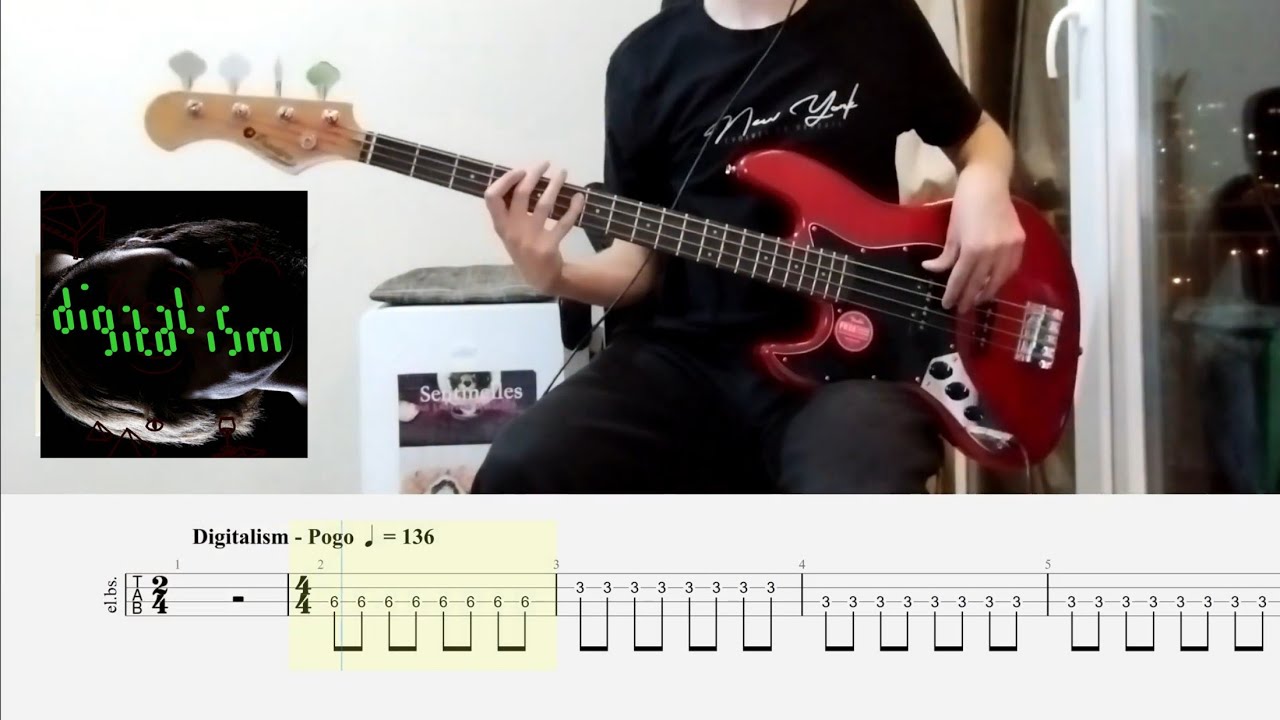 Digitalism - Pogo BASS COVER (With tabs) - YouTube