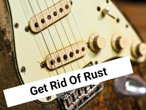 Easy way to Remove rust from guitar pickups poles - YouTube