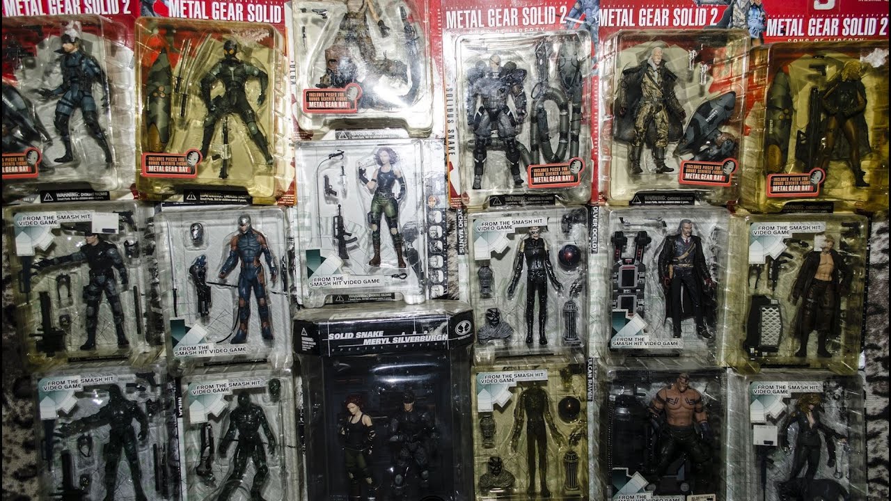 Все 18 фигурок по MGS1 и MGS2 от McFarlane - YouTube
