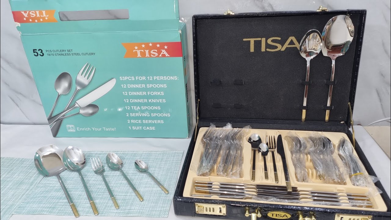 53 PCS AYD Tisa Premium CUTLERY SET unboxing and review| Sharjah ...