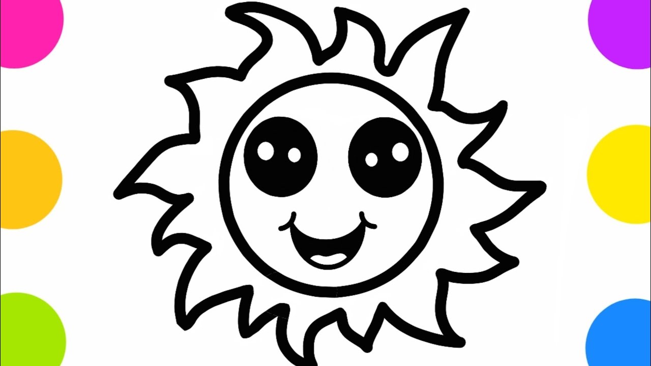 Cómo dibujar el sol paso a paso | Dibujos faciles para niños - YouTube