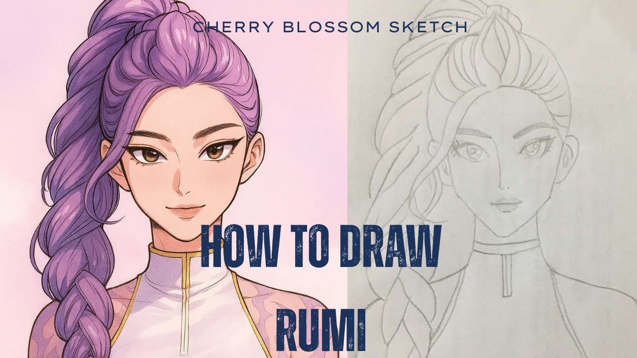 How to draw RUMI |Kpop demon hunter| Anime Style - YouTube