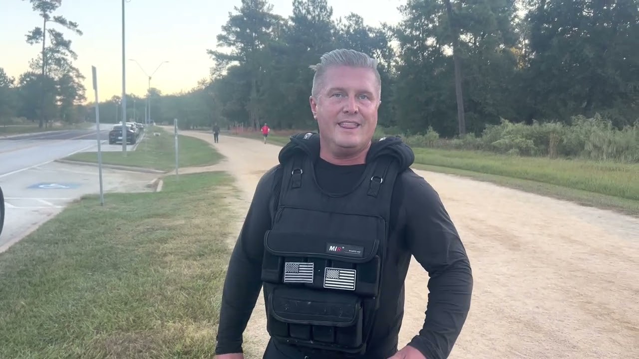 Samir Becic Walking 3 miles with a 140 lbs Weighted Vest (Day 2) - YouTube