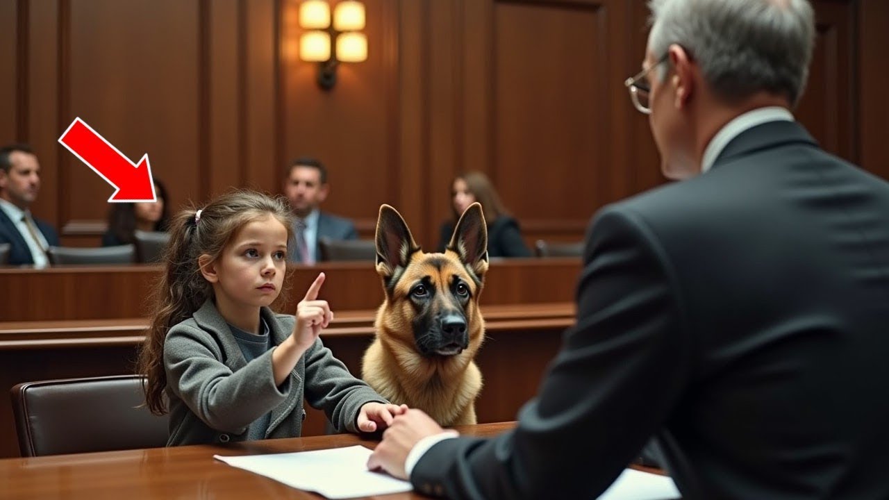 Little Girl Gave a Secret Signal to Her Dog — The Courtroom Froze at ...