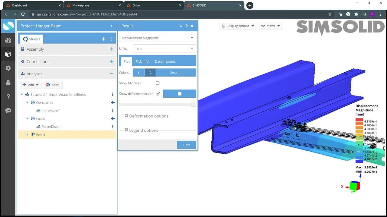 SimSolid Cloud - Linear Structural Analysis - YouTube