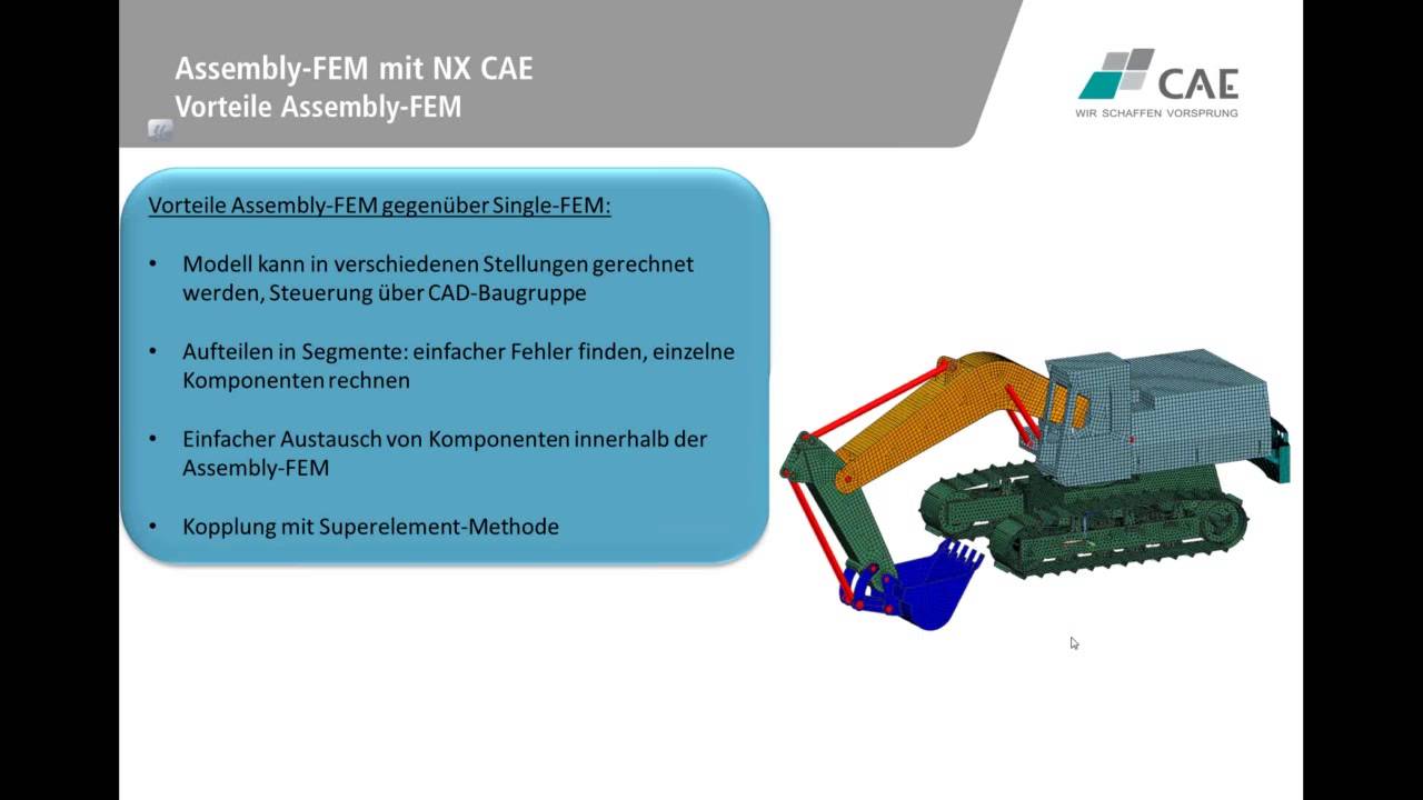 2013-07-02 // Webinar "Assembly FEM mit NX CAE" - YouTube