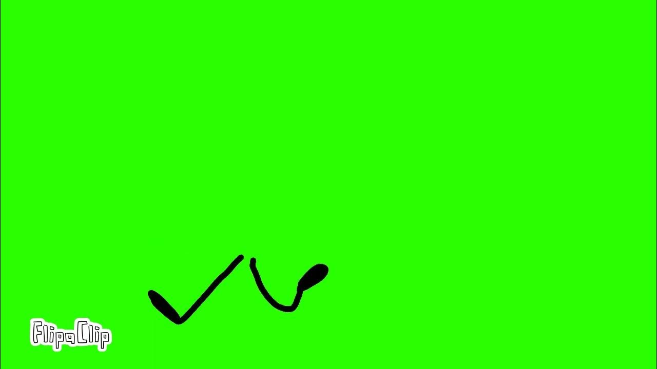 BFDI/BFB Legs running green screen - YouTube