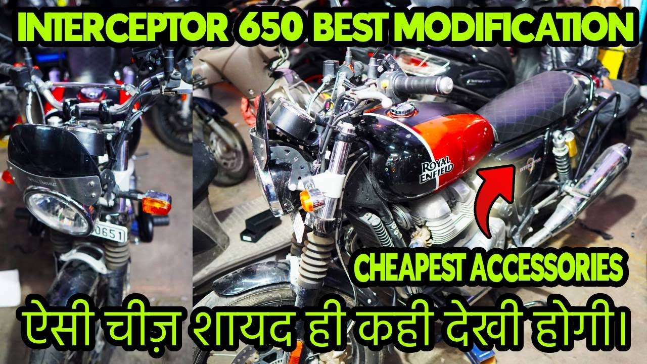 All Modification Cost of royal enfield interceptor 650 | interceptor ...