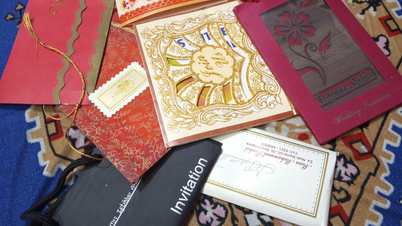 Itni Sari Shadiyn ll Invitation Cards ♦️♦️♦️Received ll Shopping ...