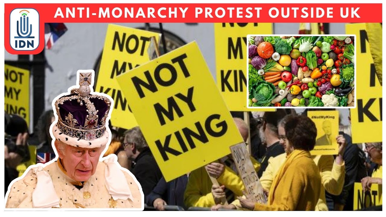 anti-monarchy protest outside uk | IDNews - YouTube