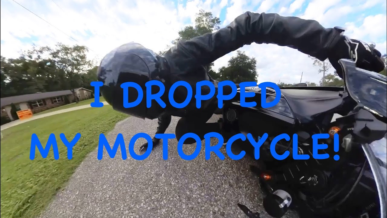 I DROPPED MY MOTORCYCLE! - YouTube
