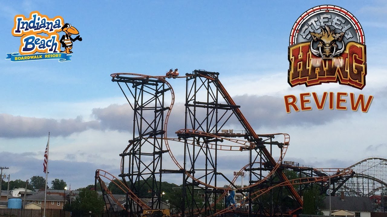 Steel Hawg Review, Best Steel Coaster at Indiana Beach | S&S Prototype ...