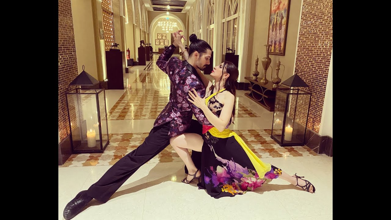 Argentine tango show in Dubai Milonga: Nasrin & Mark - YouTube