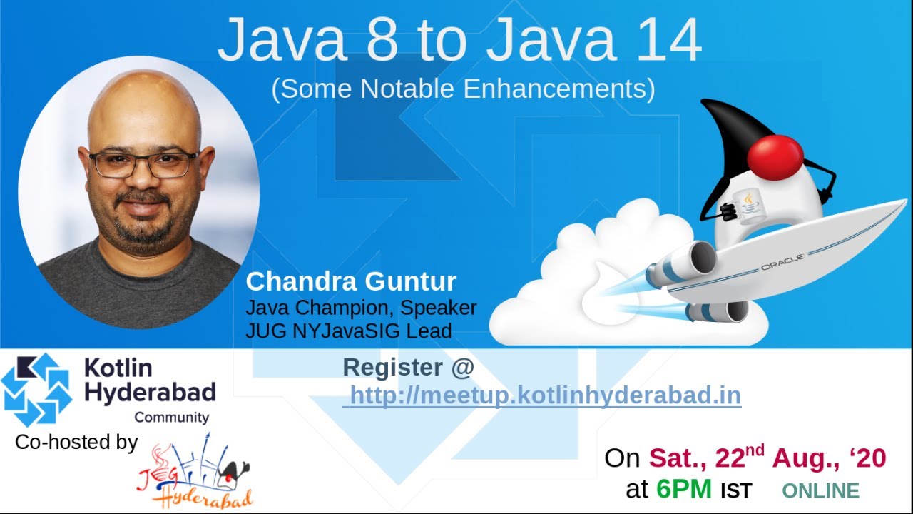 Java 8 to Java 14 - Some Notable Enhancements | Chandra Guntur - YouTube