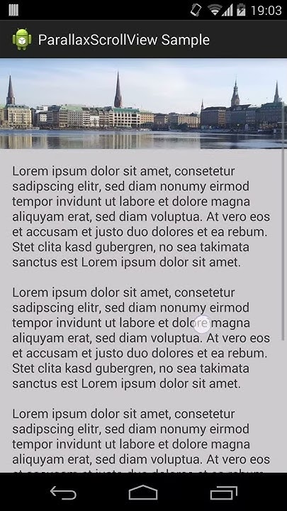 Android-ParallaxScrollView - YouTube