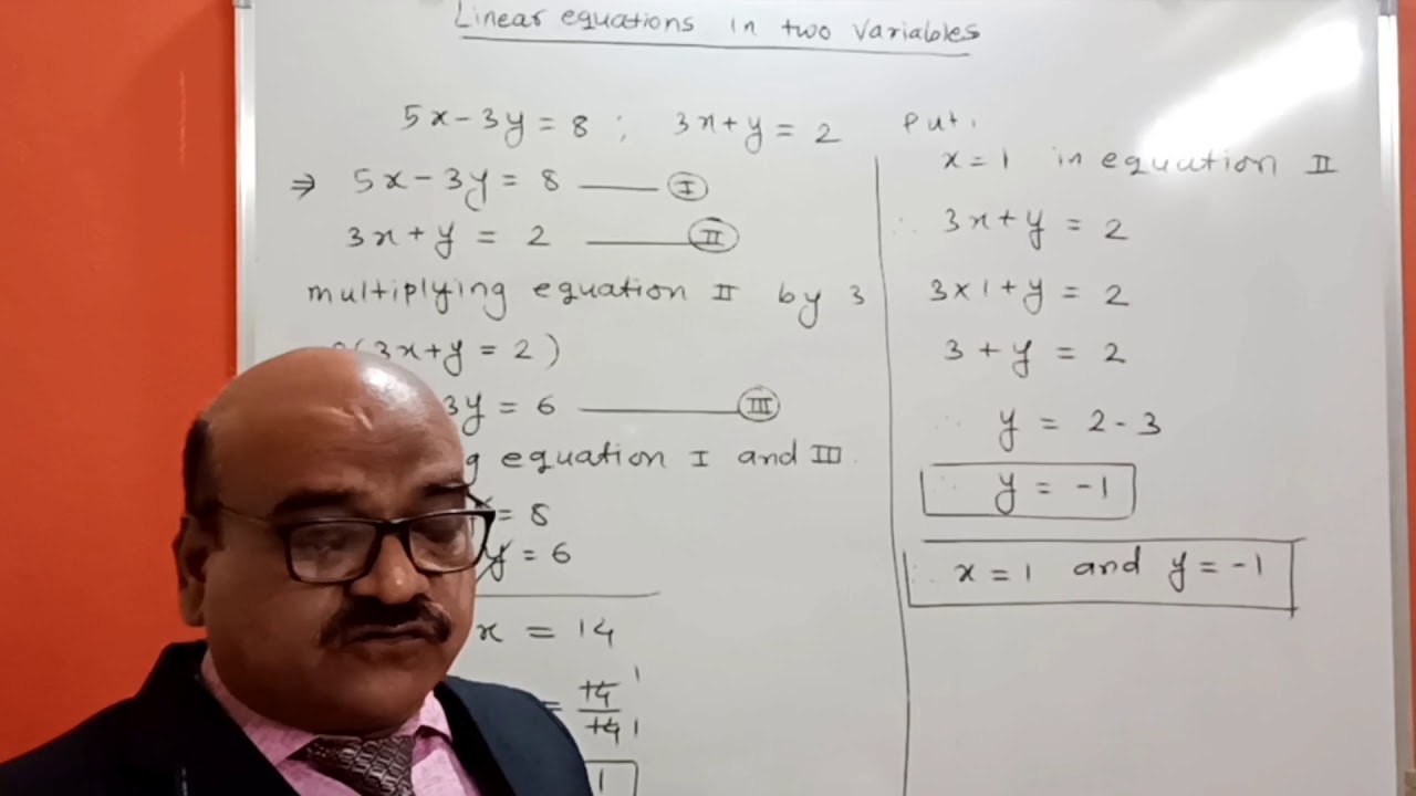 Linear equations part 1 - YouTube