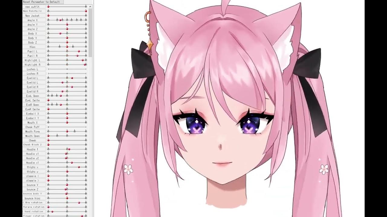 Live2D Head Angles & Hair Physics WIP - YouTube