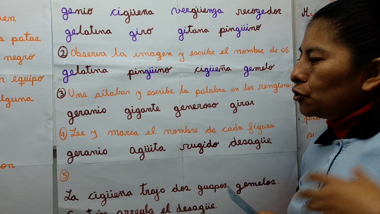 Gramática - Uso de diéresis ( ü, güe, güi ) - YouTube